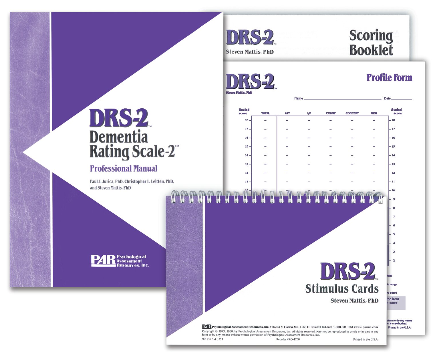 Dementia Rating Scale- Second Edition (DRS-2)